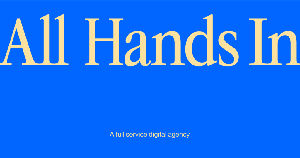 All Hand In | A Full Service Agency for the Capital Markets